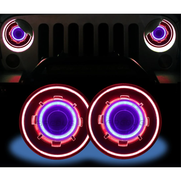 Faros delanteros LED NVE Off Road DEMON (par) para JK 2007-2018 – NLED